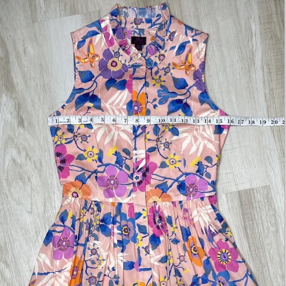 J. Crew | Dresses | Jcrew Liberty Pavilion Colorful Floral Print Midi ...